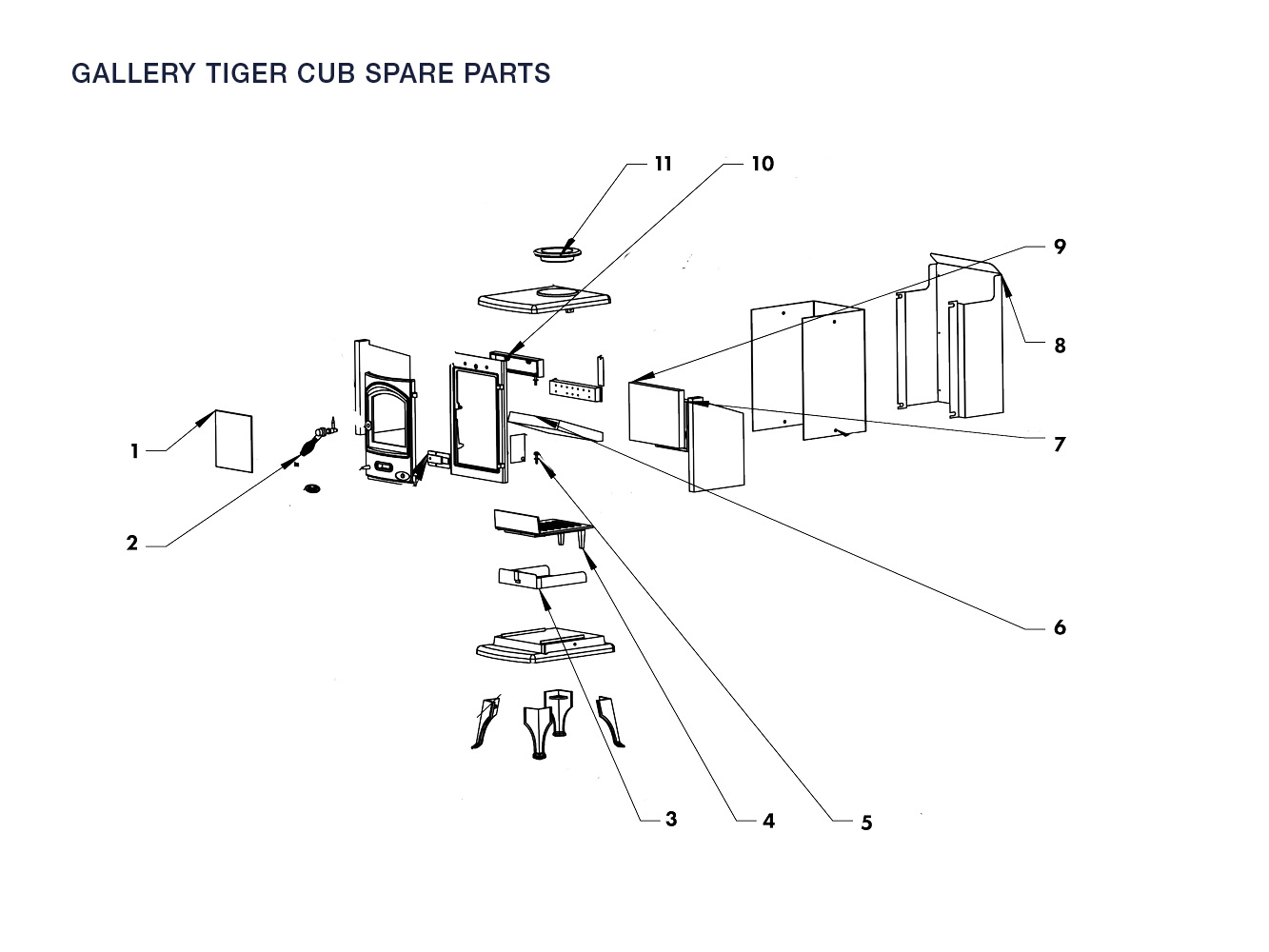 Tiger Cub Exploded Drawing and Spare Parts list