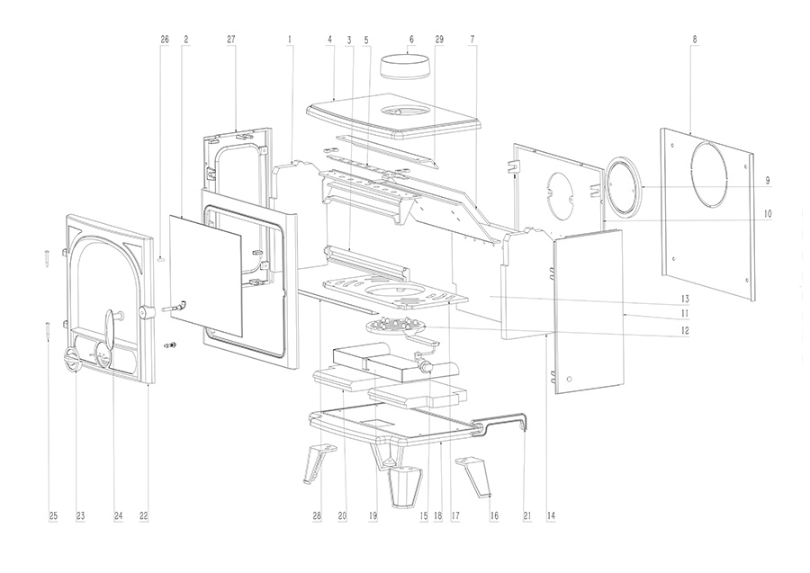 Penman Sigma Exploded Drawing