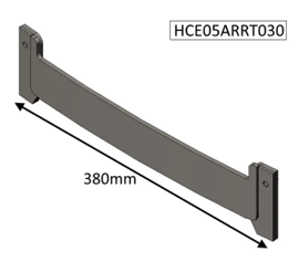 Hunter Cleanburn Wood Catch Bar, Single Door, HCE05ARRT030