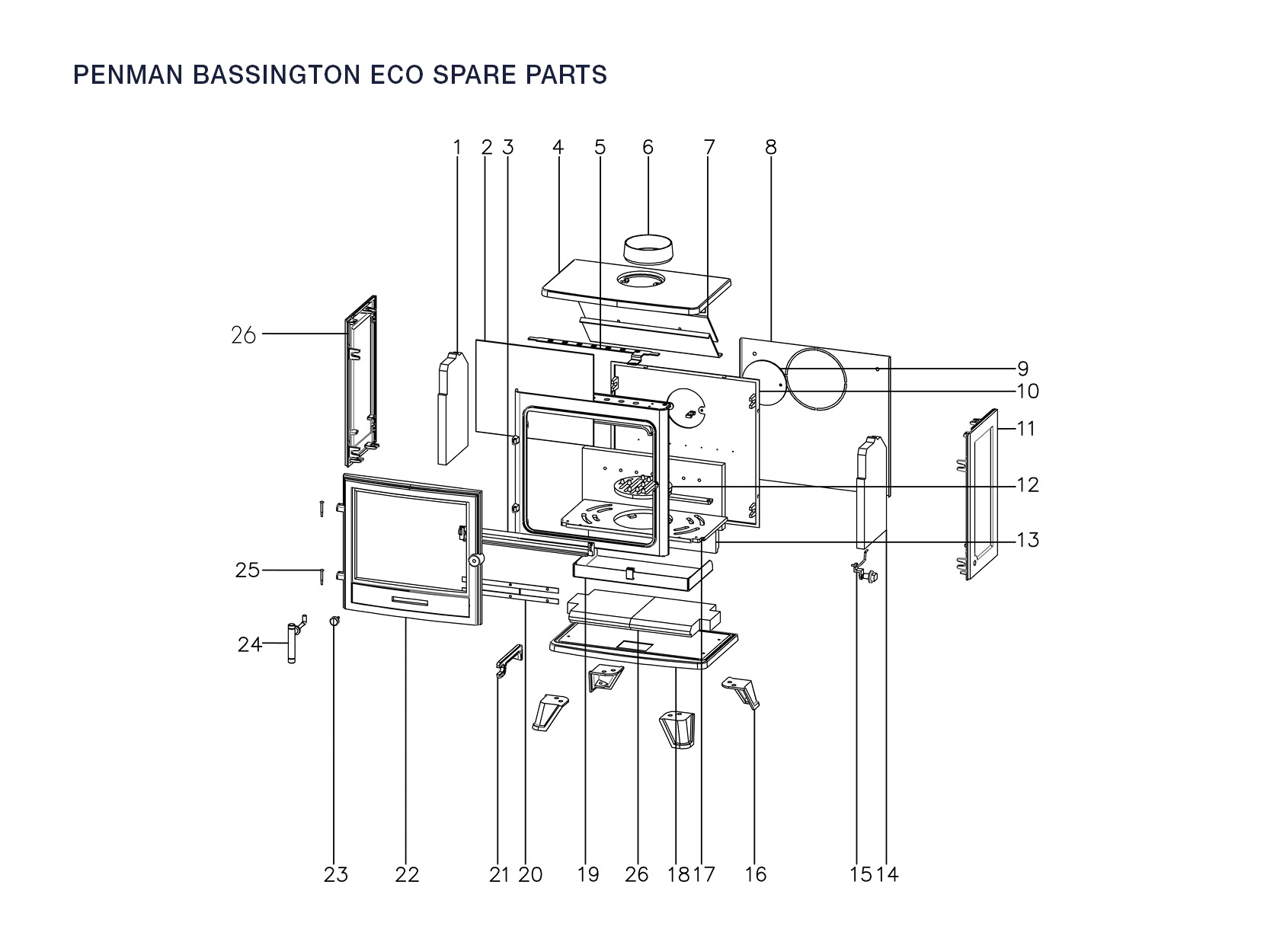 Penman Bassington Exploded Drawing