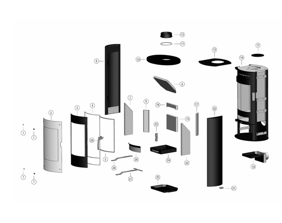 ACR Novus Exploded Drawing and Spare Parts List