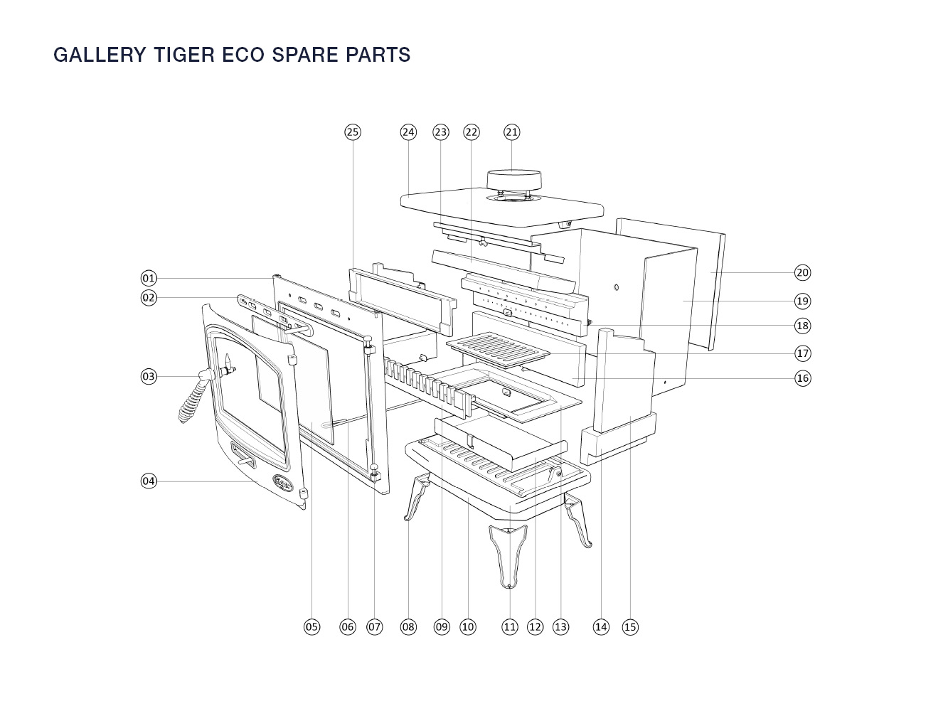 Tiger ECO Exploded Drawing and Spare Parts List